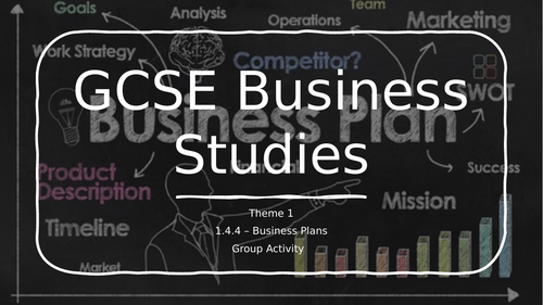 GCSE Business Studies - Theme 1 - 1.4.4 - Business Plans | Teaching ...