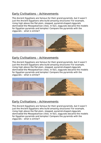4 Civilisations - Shang Dynasty, Ancient Egypt, Indus Valley, Ancient ...