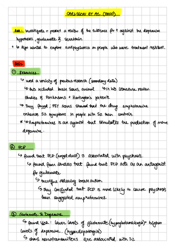 CARLSSON ET AL (2000) - Contemporary study | Teaching Resources