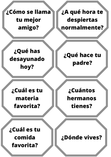 Preguntas conversación | Teaching Resources