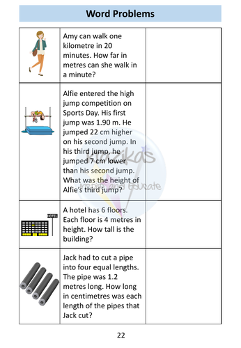Length PowerPoint Lesson and Workbook -Functional Skills Maths - Entry ...