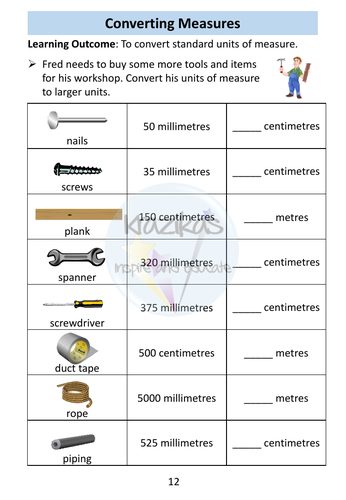 Length PowerPoint Lesson and Workbook -Functional Skills Maths - Entry ...