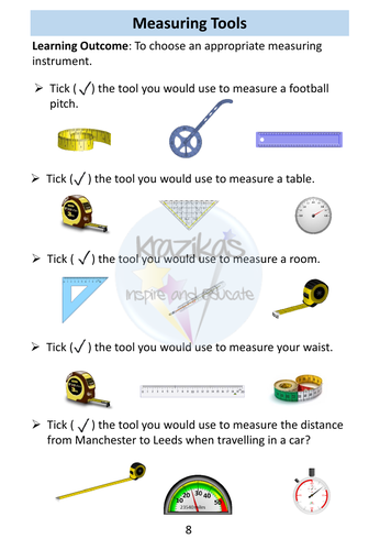 Length PowerPoint Lesson and Workbook -Functional Skills Maths - Entry ...