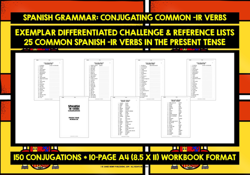 SPANISH IR VERBS PRESENT TENSE | Teaching Resources