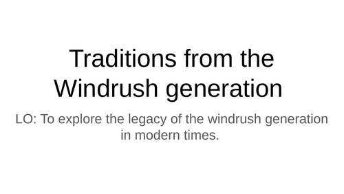 Windrush generations SoW with English Language Focus | Teaching Resources