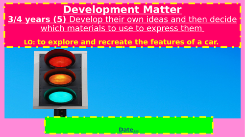 Expressive arts and Design Themed Cars Lesson (Transport) | Teaching ...