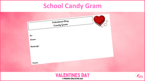 Valentine's Day Assembly & Candy Gram | Teaching Resources