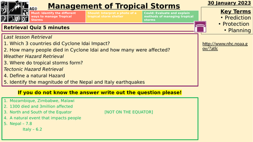 Challenge of Natural Hazards - NEW OXFORD AQA Textbook | Teaching Resources