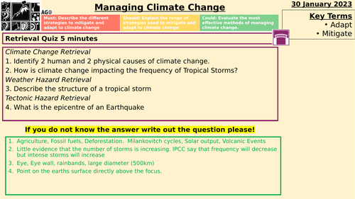 Challenge of Natural Hazards - NEW OXFORD AQA Textbook | Teaching Resources