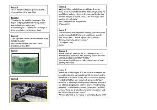 WW2 D-Day | Teaching Resources