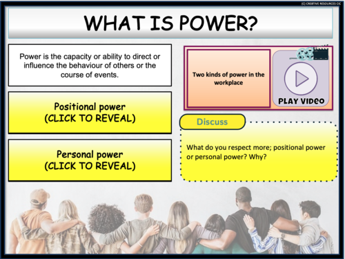 Professional Power & Relationships PSHE | Teaching Resources