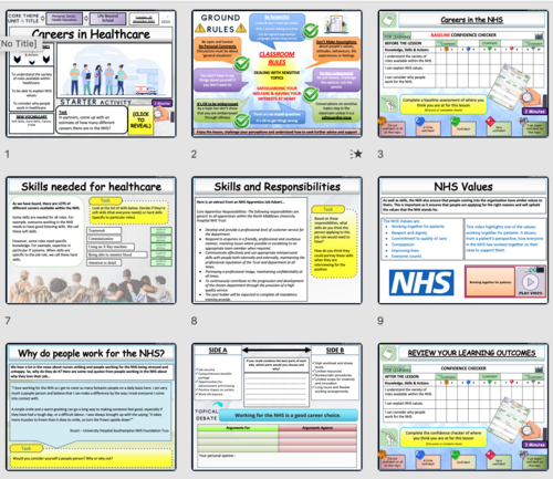 Careers in Healthcare + NHS | Teaching Resources