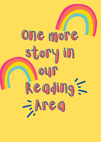 Rainbow Reading Area Poster | Teaching Resources