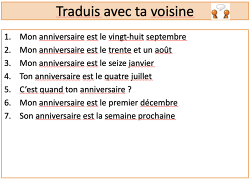 C'est quand ton anniversaire ? | Teaching Resources