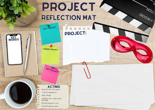 Drama Project Reflection Mat | Teaching Resources