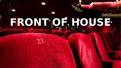 Front Of House Roles | Teaching Resources