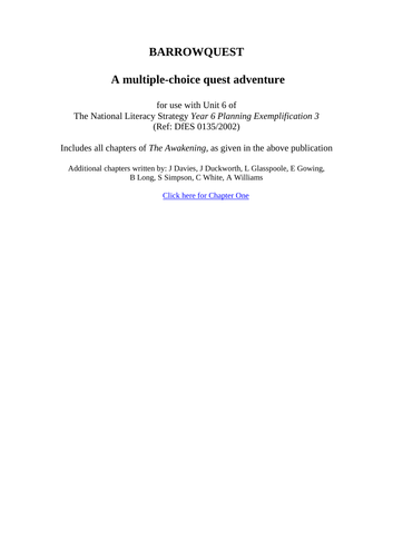 year 6 Literacy Fiction Genre To plan, draft, write and improve an ...