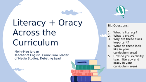Literacy & Oracy Across the Curriculum CPD | Teaching Resources Literacy & Oracy Across the Curriculum CPD | Teaching Resources