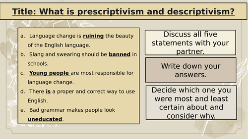 A-Level Language Change Scheme | Teaching Resources A-Level Language Change Scheme | Teaching Resources