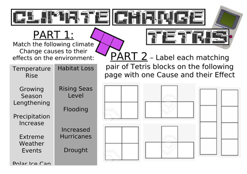 Climate Change Tetris! | Teaching Resources