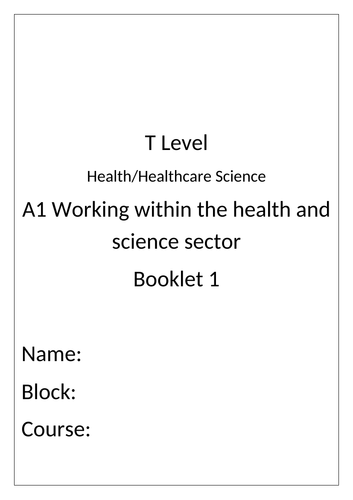 T Level Healthcare\Healthcare science - component 1 (Health) | Teaching ...