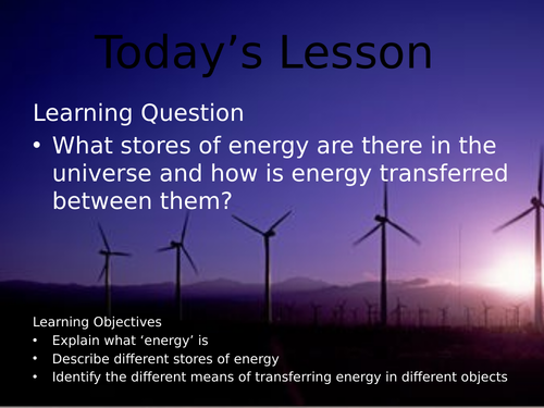 Introduction to Energy | Teaching Resources