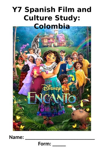 KS3 Spanish - Encanto/Colombia project booklet | Teaching Resources