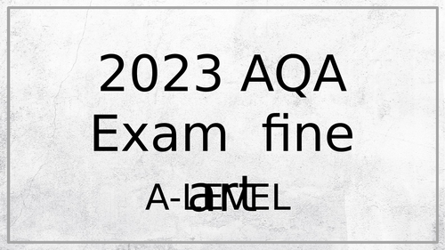 AQA Fine Art Exam Alevel 2023 | Teaching Resources