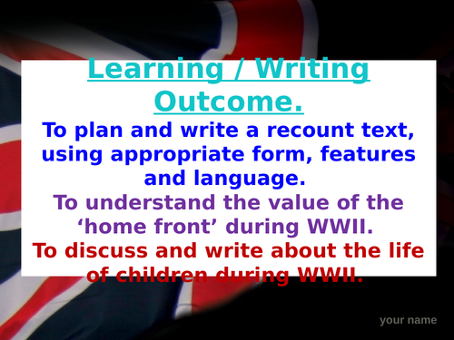 Year 6 Cross Curricular Literacy History World War 2 English | Teaching ...