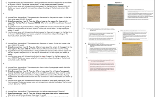 GCSE History Weimar/Nazi Germany Question Bank (Edexcel) | Teaching ... GCSE History Weimar/Nazi Germany Question Bank (Edexcel) | Teaching ...