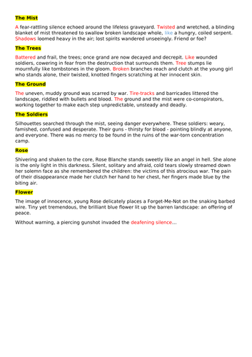 Rose Blanche Complete Unit of Work | Teaching Resources