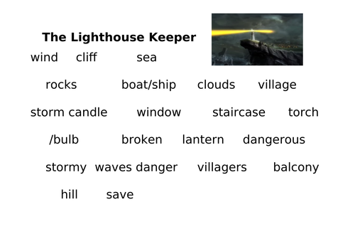 The Lighthouse - English Unit Focusing On Descriptive Language ...