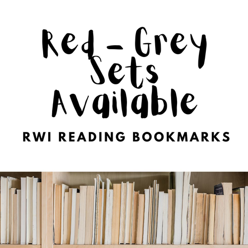 Red Ditty RWI Book Marks - All standard books | Teaching Resources