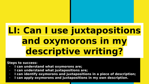 Igcse English Language Descriptive Writing Teaching Resources
