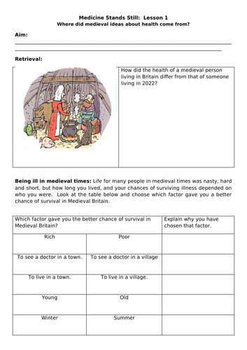 AQA HEALTH AND THE PEOPLE - LESSON 1 WHERE DID MEDIEVAL IDEAS COME FROM ...