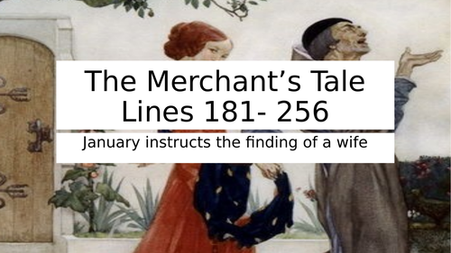 A Level The Merchant's Tale | Teaching Resources