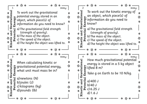 Gravitational Potential Energy | Teaching Resources