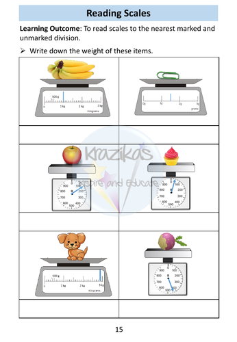 Weight Workbook - Functional Skills Maths - Entry Level 3 | Teaching ...