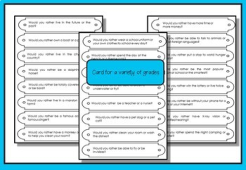 Ice breaker cards- ideal for Behavior Management | Teaching Resources