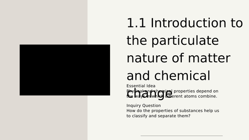 [UPDATED] IB Chemistry Topic 1.1 Powerpoint | Teaching Resources