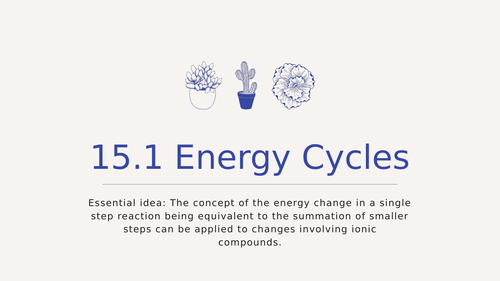 IB Chemistry Topic 5/15 Resource Bundle | Teaching Resources
