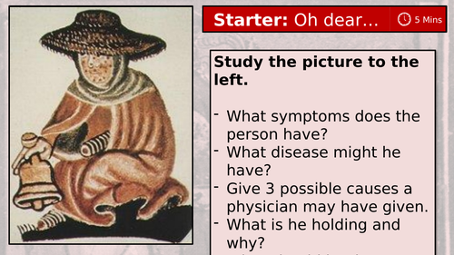 GCSE Medicine L3 - Medieval Treatments & Prevention | Teaching Resources