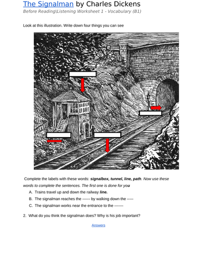 The Signalman by Charles Dickens (with audio) | Teaching Resources