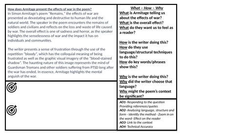 Remains By Armitage Sequence Teaching Resources