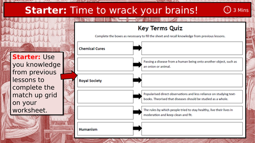 GCSE Medicine L9 - Renaissance Medical Care & Vesalius | Teaching Resources