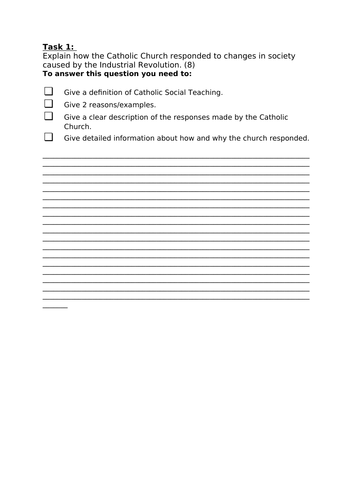 Catholic Social Teaching unit of work. | Teaching Resources