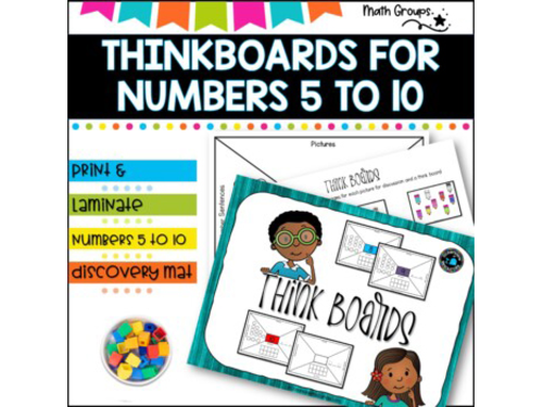 KID THINKBOARDS- a great tool for number representation Numbers 5-10 ...