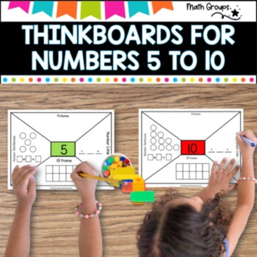KID THINKBOARDS- a great tool for number representation Numbers 5-10 ...