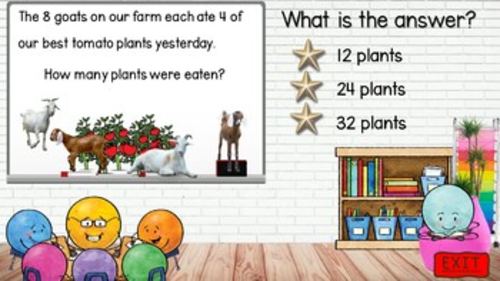 Farm Math Problems for Middle Primary students-Powerpoint game and ...