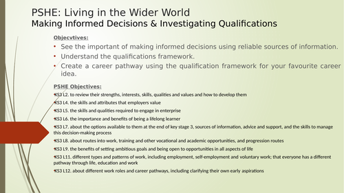 Careers Lessons - Year 9 | Teaching Resources